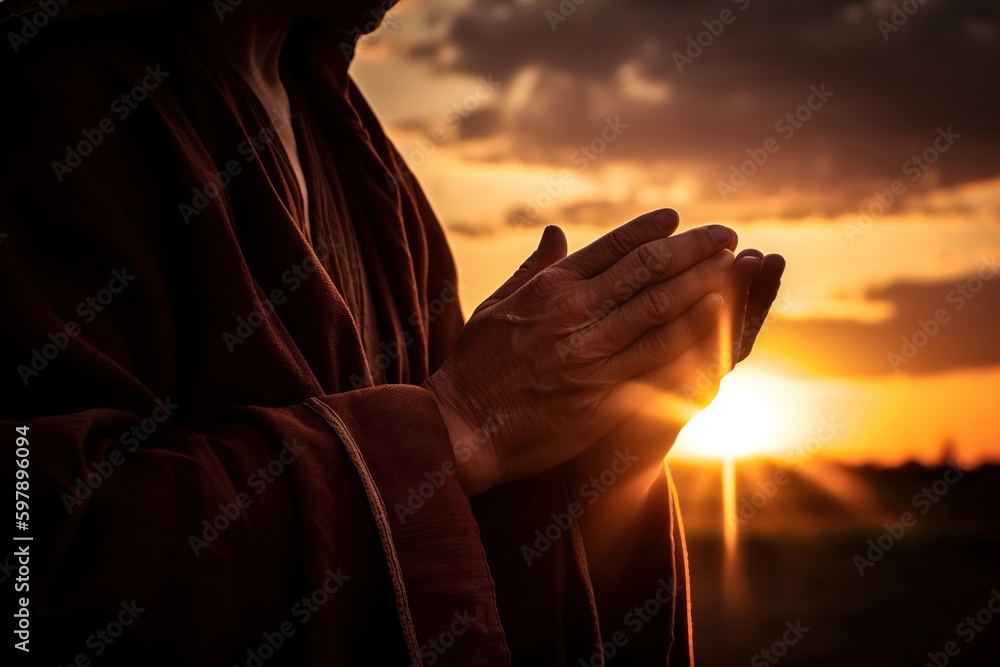 Silhouettes of hands reaching out for hope and support, created with ...