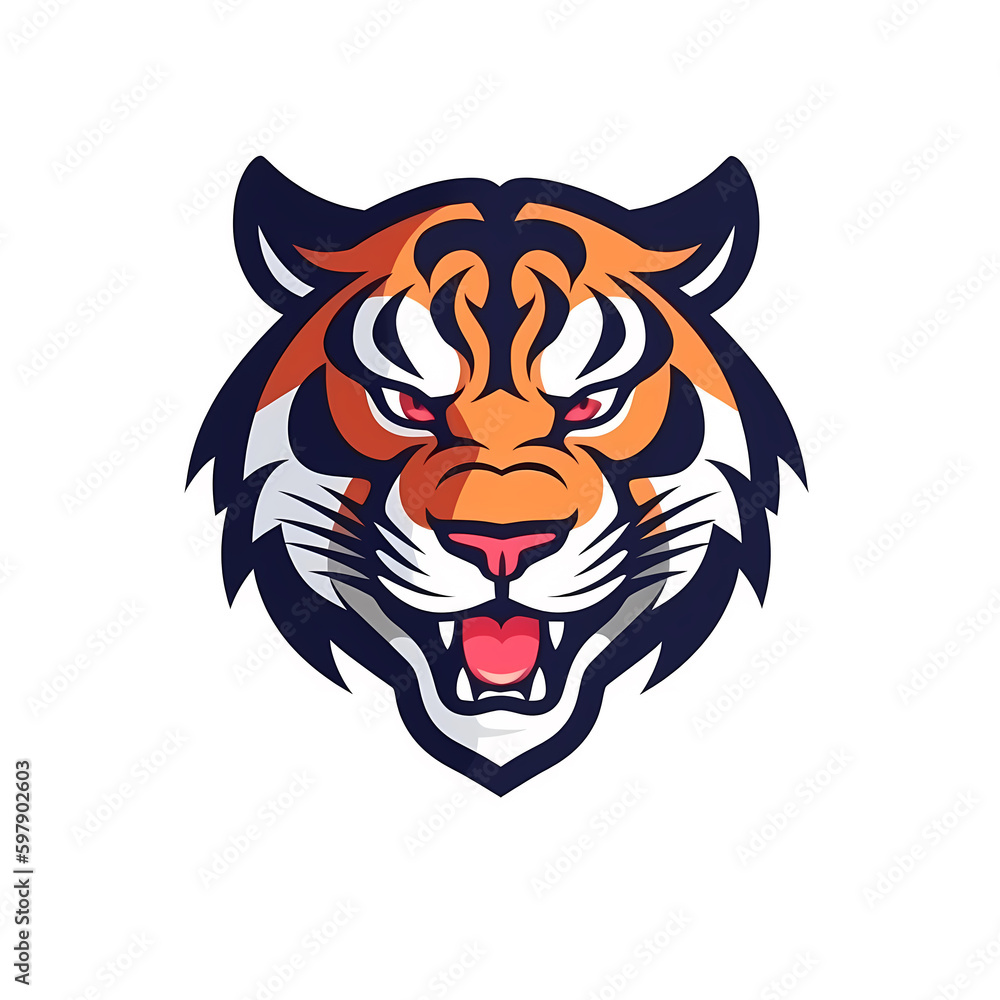 cat feline sports team mascot logo icon clip art Stock Illustration ...