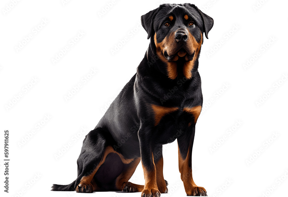 Transparent Background of Rottweiler Dog. png image Stock Illustration ...