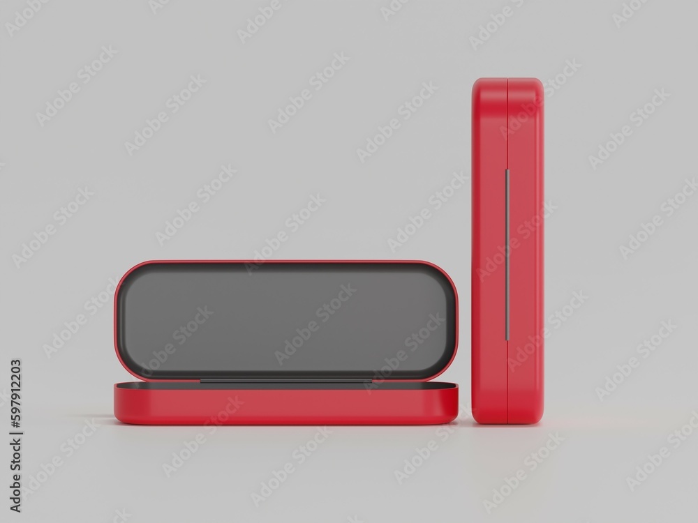 Mathematical geometry box 3d illustraiton with with background Stock ...