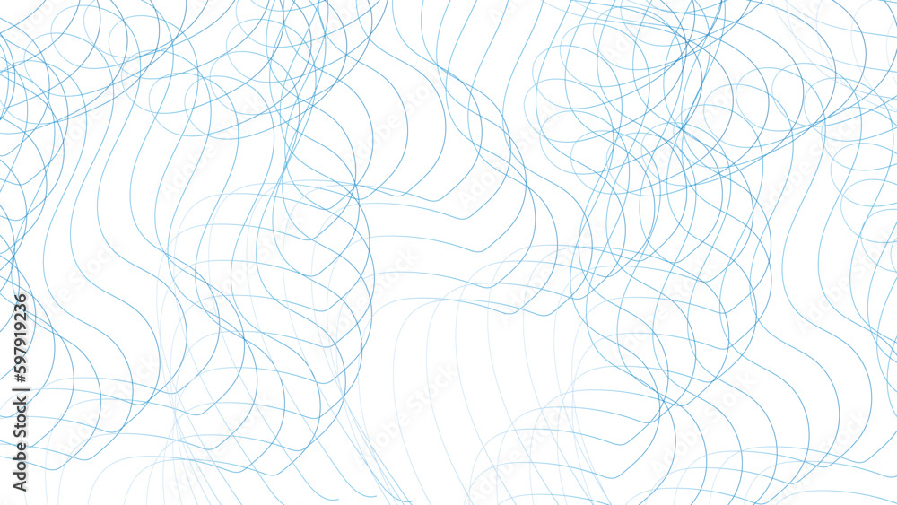Vector wave lines pattern smooth curve flowing dynamic bule gradient ...