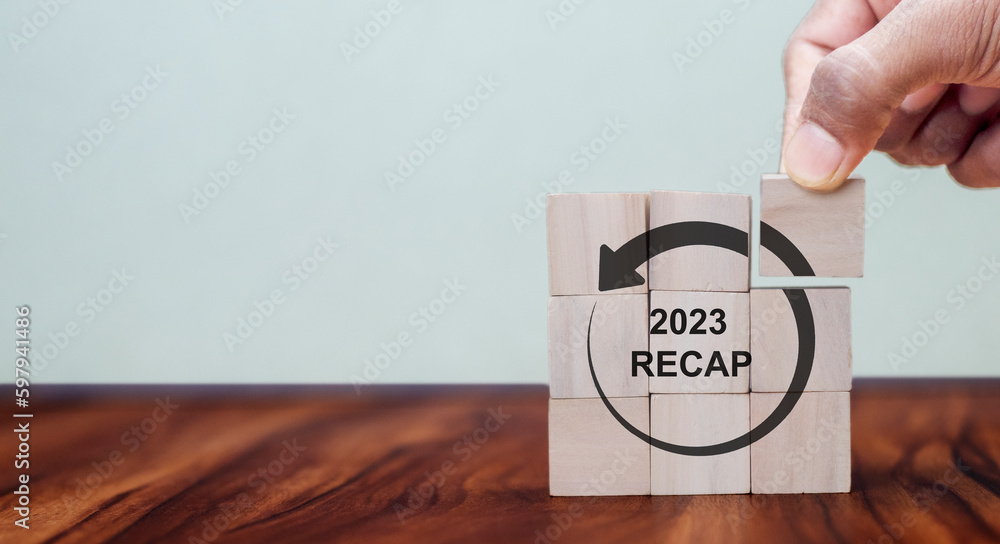 2023 Recap economy, business, financial concept. For business planning ...