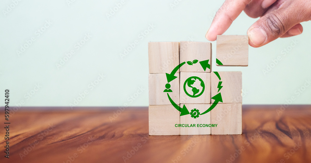 Circular economy concept, recycle, environment, reuse, manufacturing ...