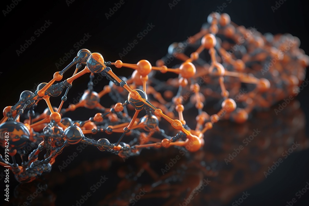 complex molecular structures, advanced AI technology in protein design ...