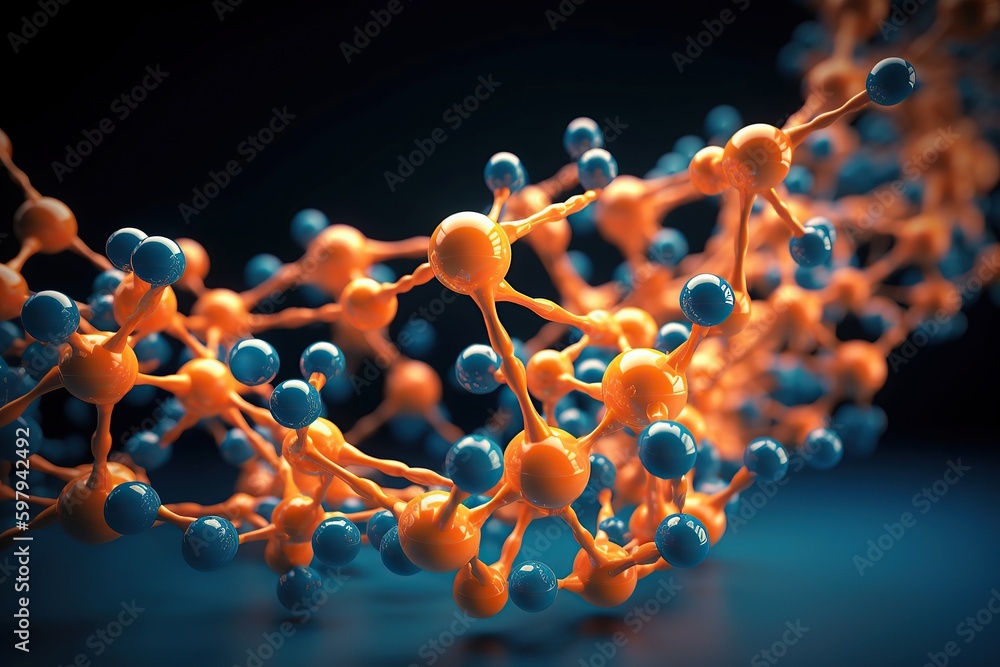 complex molecular structures, advanced AI technology in protein design ...