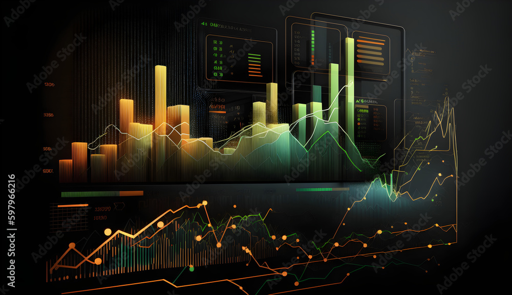 Beautiful unique designed graph with wonderful colors version 2 ...