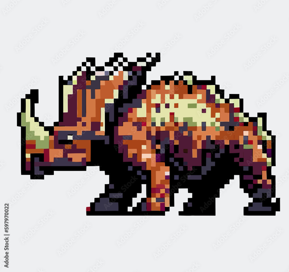 16 8 bit dinosaur vector art Stock Vector | Adobe Stock 16 8 bit dinosaur vector art Stock Vector | Adobe Stock