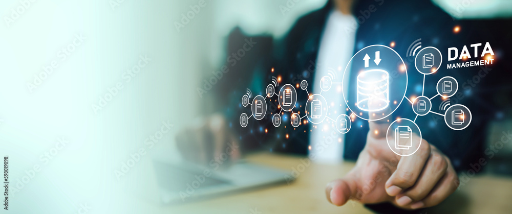 Cloud computing data management technology system for computer network cyber security or ...