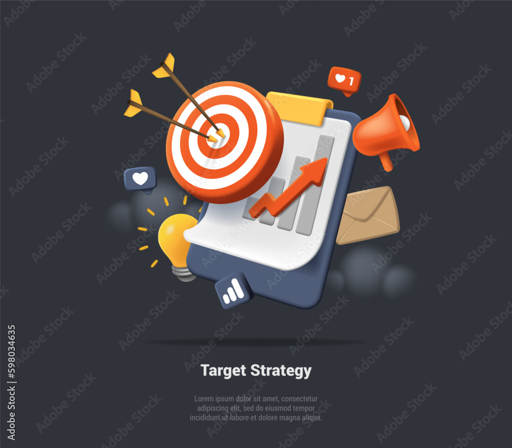 Target Strategy And Effective Time Planning Tools. Project Development ...