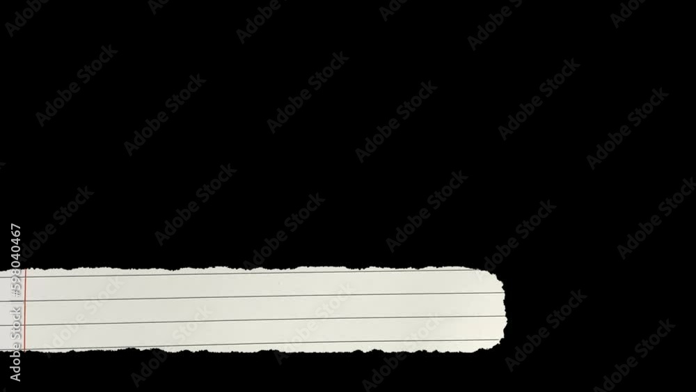 Animated Paper texture lower third with transparent background, lower ...