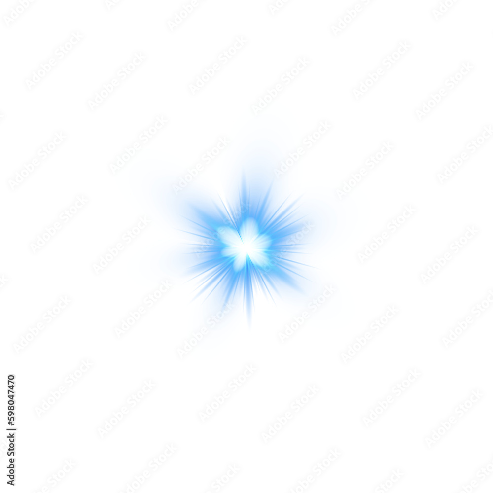 Blue Starburst Png
