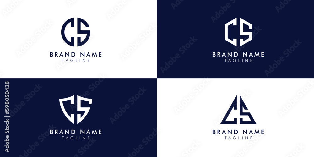 Discover Creative CS Letter Logo Designs in Various Shapes for Your ...