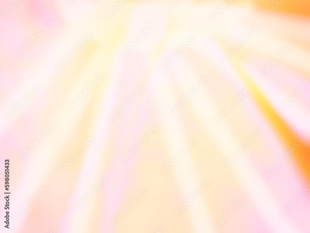 Pink and gold yellow ray abstract background with bokeh and gradient ...