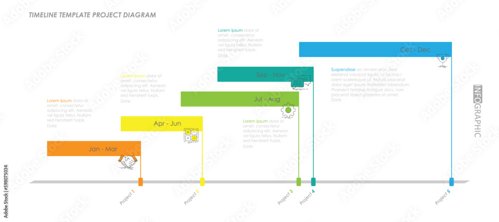 timeline infographic project weekly planner schedule diagram ...