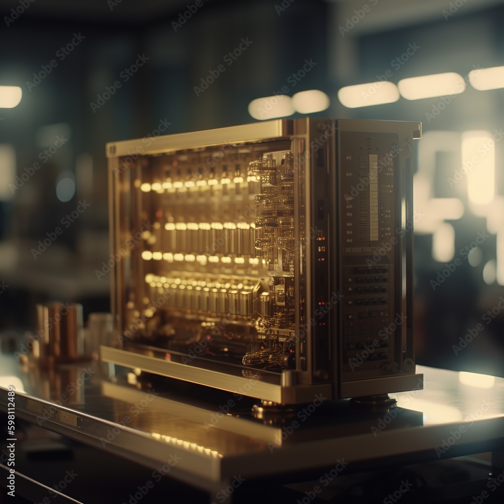 Quantum computer environment with digital technology, processing unit ...