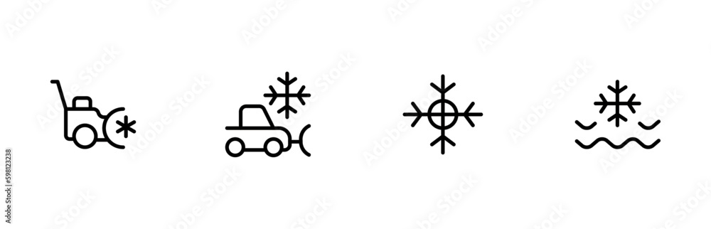 Snowflake icon, ice snow flat vector icon and illustration, graphic ...