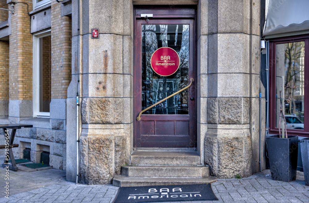 Amsterdam, Netherlands - March 28, 2023: Signage for the iconic Bar ...