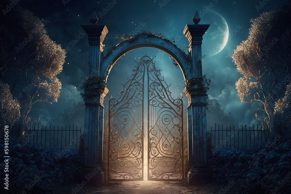 Mysterious Gate: A Symbol of New Beginnings in Dreams - Generative AI ...