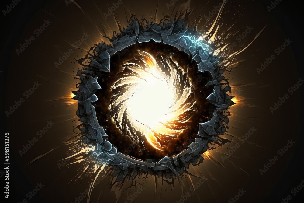 Sparky Portal Looping Animation with Alpha Channel - Generative AI ...