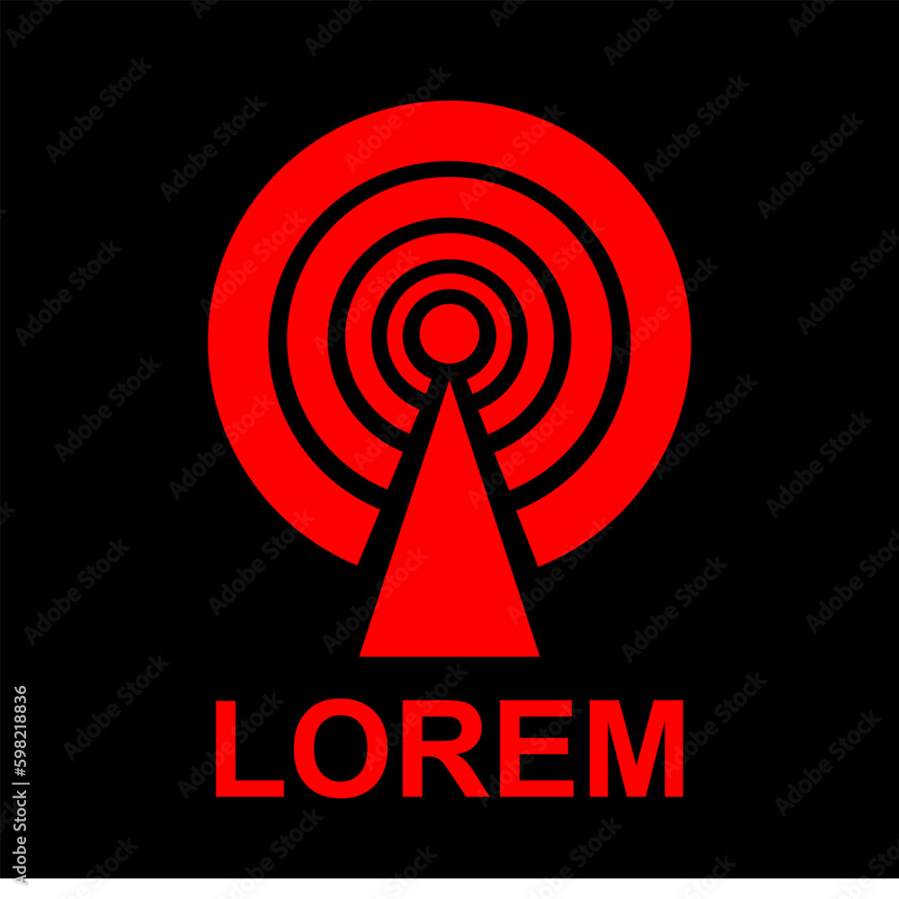 circle tower for logo design concept, it is perfect for many business ...