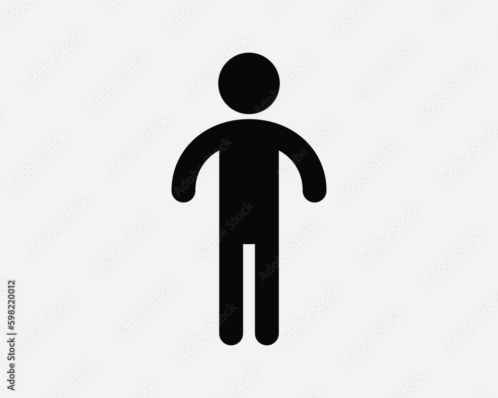 Stick Figure Man Male Boy Son Child Person Human Stickman Toilet ...
