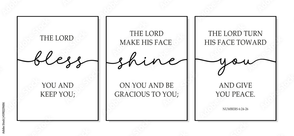 The Lord bless you and keep you the Lord make His face shine on you and ...
