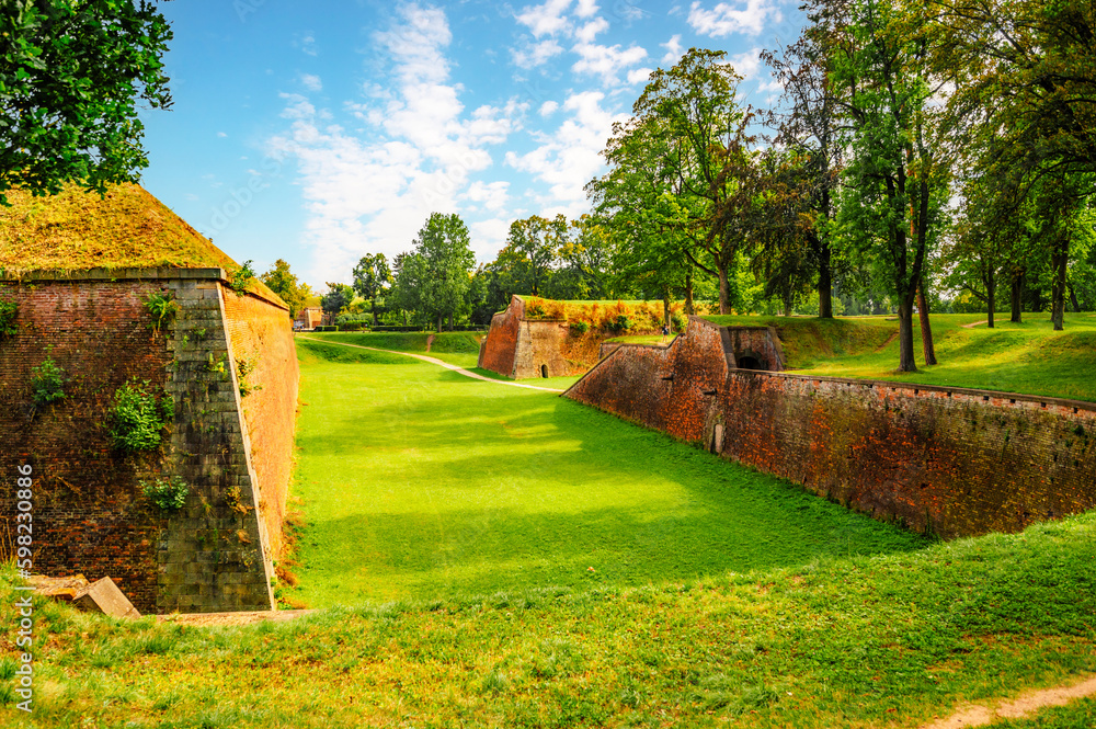 Josefov fortress in Jaromer. Josefov is a large historic defence ...