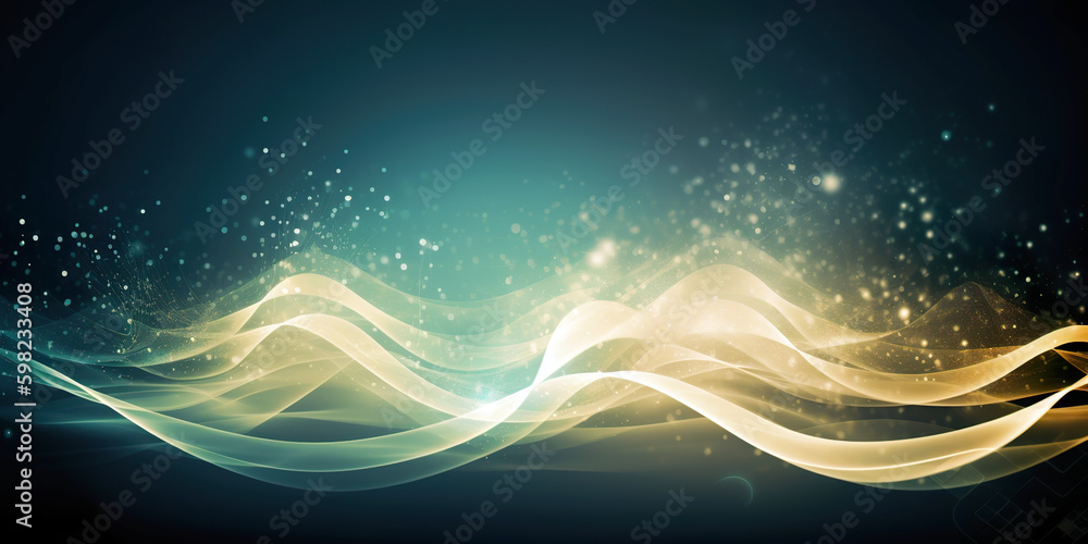 Modern wavy lines abstract background. Wavy background in many colors ...