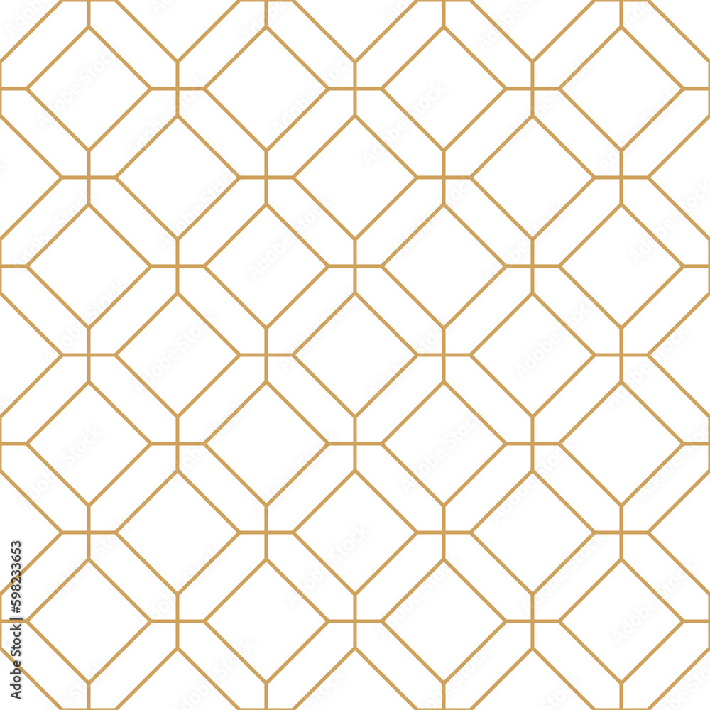 Luxury seamless tile daigonal gold line, diamond repeat pattern in ...
