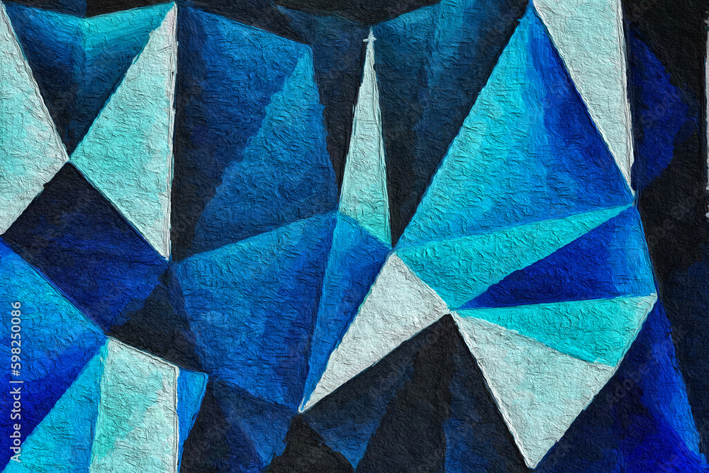 Colorful triangles pattern with a rough texture background. Background ...