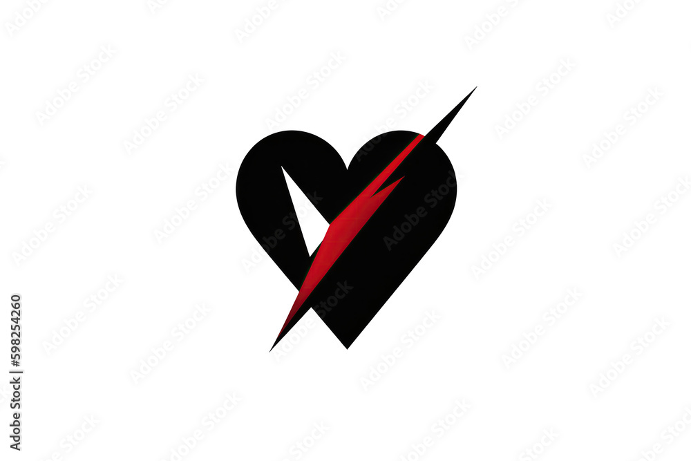 Heartbreak Symbol, Logo. On An Isolated Transparent Background, Png ...