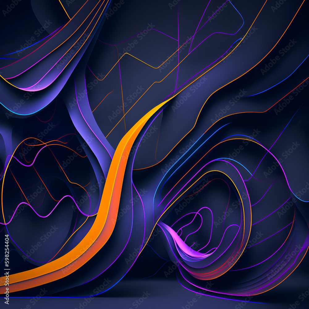 Abstract background with a dynamic wave, shapes, like a portable ...