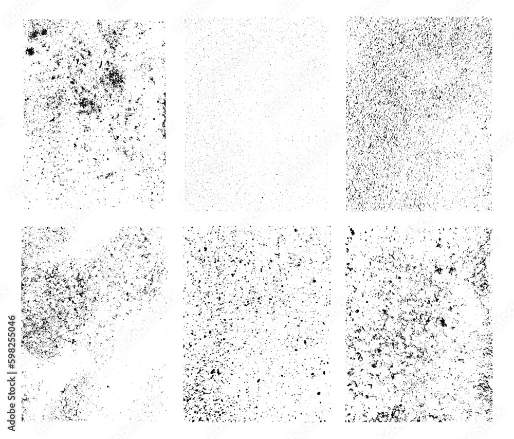 grunge overlay vector isolated texture collection set , dust, concrete ...