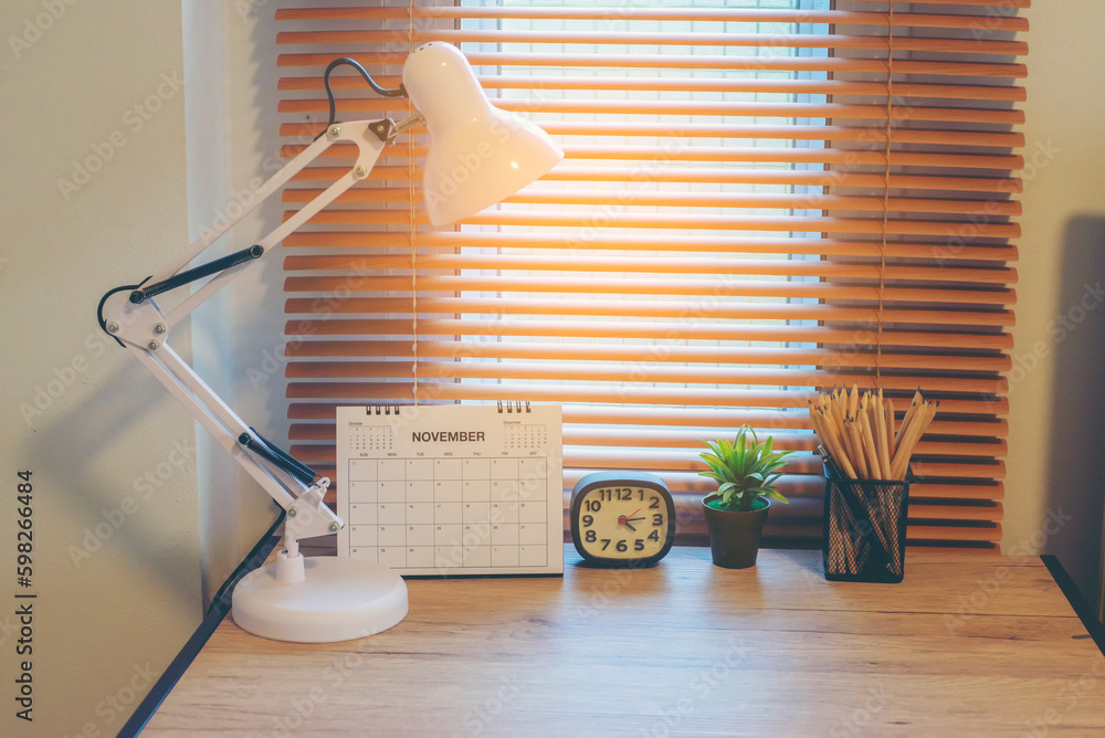 2023 Calendar desk place on business table. Desktop Calender for ...