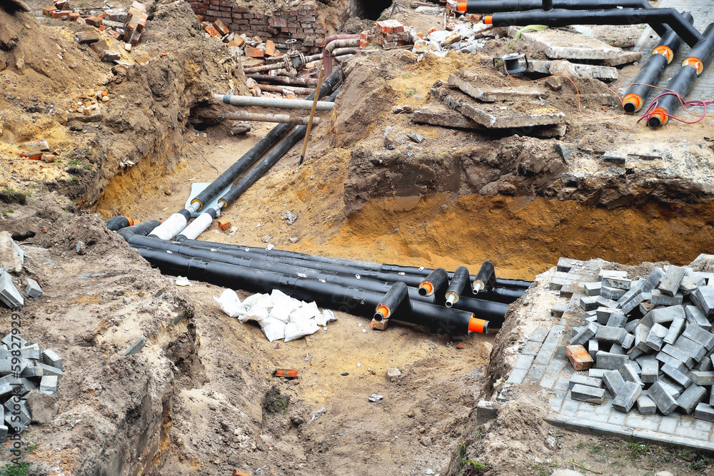 pipeline accident, replacement of old emergency pipes of the water ...