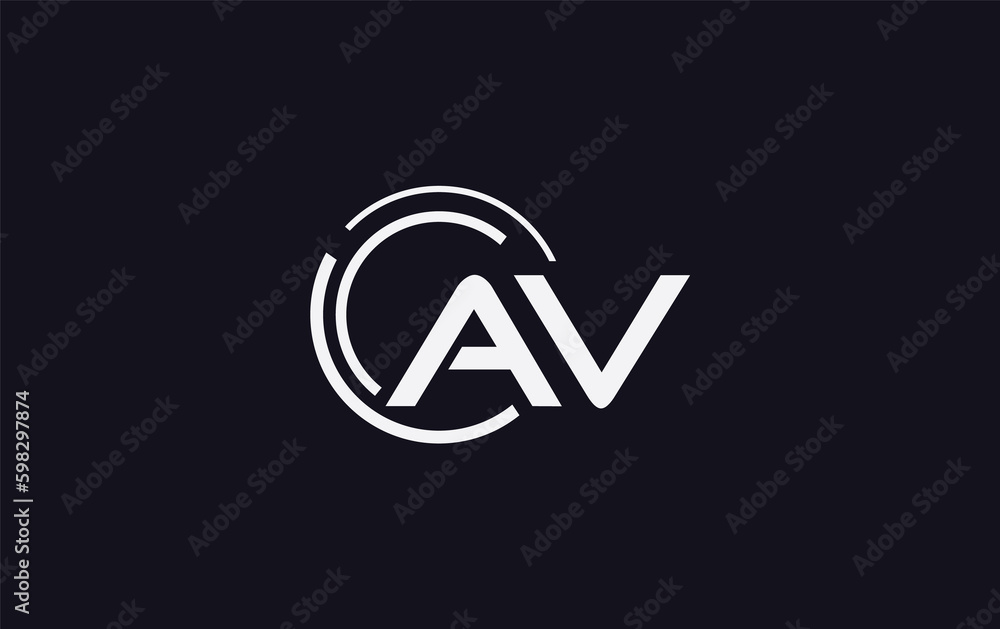 Technology and tech connect circle logo design with alphabet brand and ...