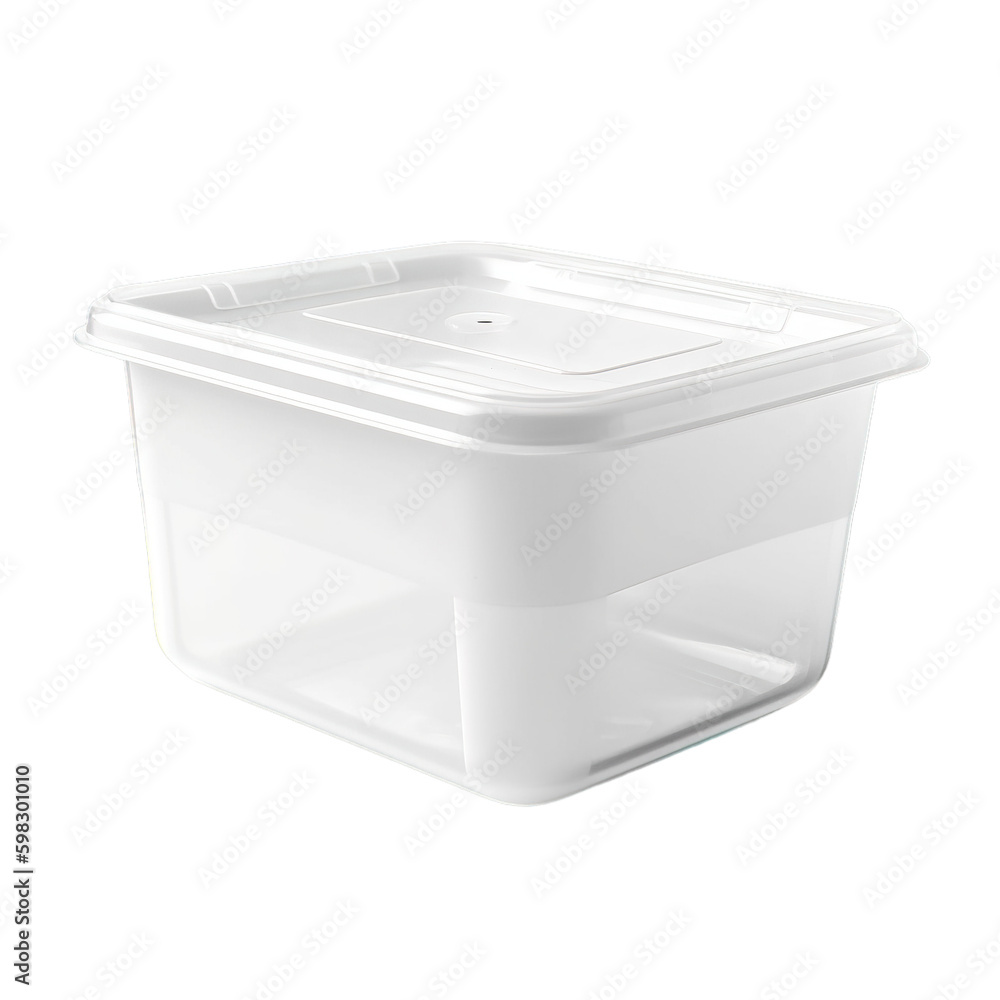 isolated white container on transparent background. ideal for ...