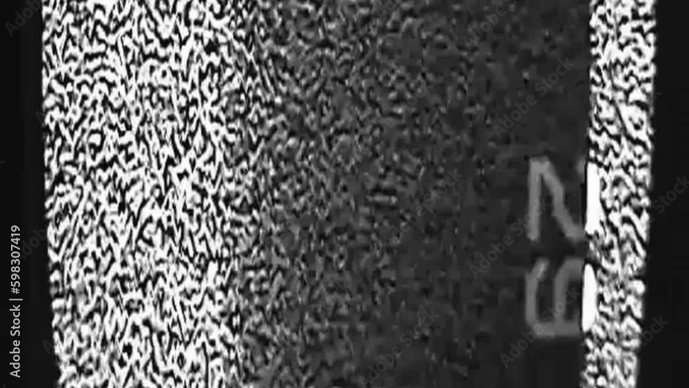Vidéo Stock Vertical video. TV glitch channel distortion. Broadcast ...