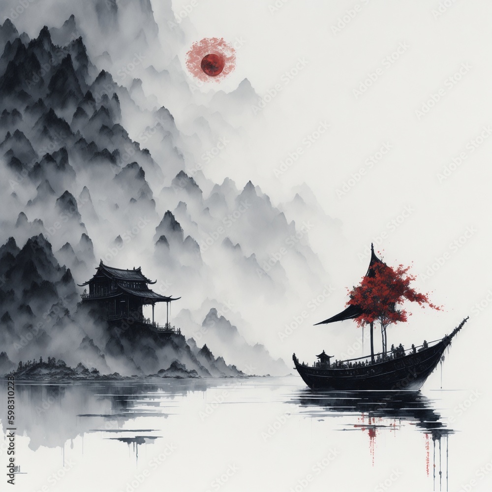japanese, design, ancient, korean, art, background, traditional ...