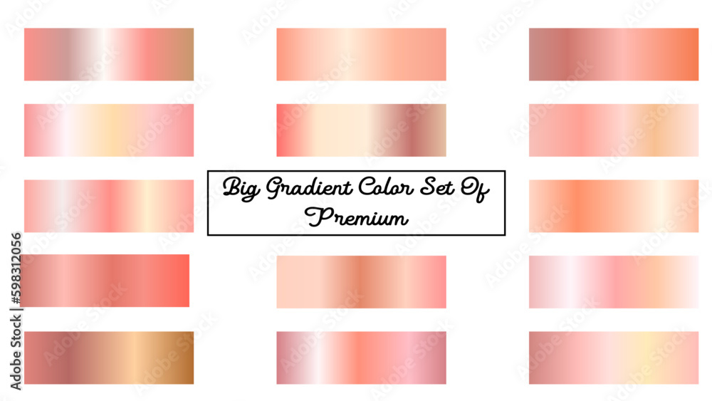 Rose gold texture set Stock Vector | Adobe Stock