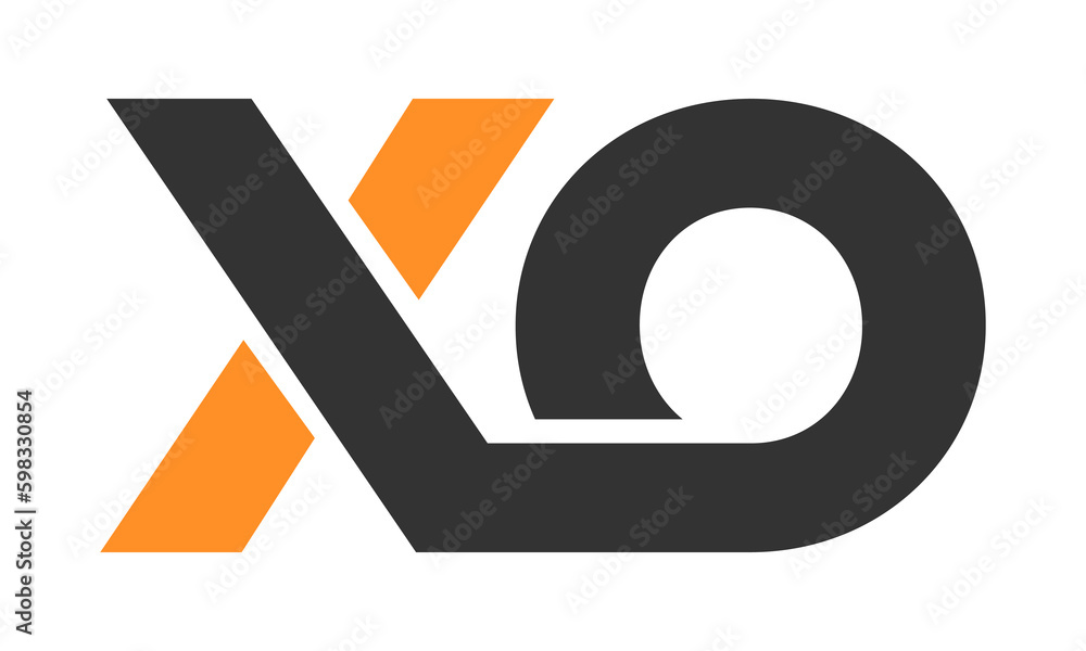 Letter XO alphabet vector logo Stock Vector | Adobe Stock