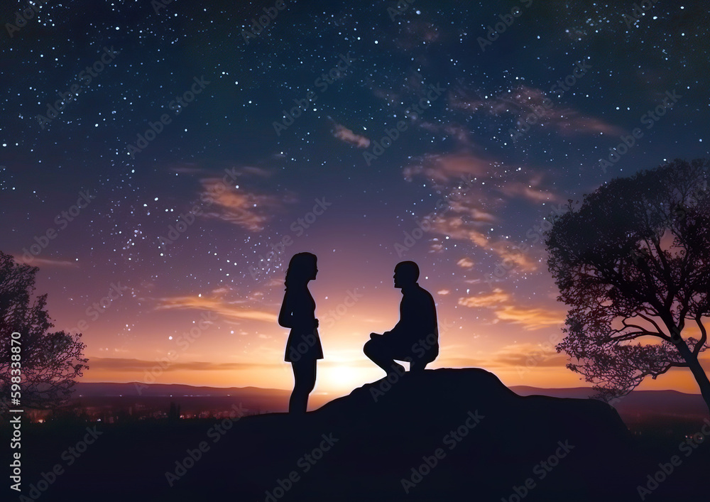 Representation of love, romance and wedding. For invitation, greeting ...