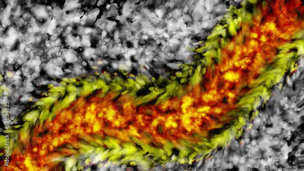 Flow animation, Abstract fluid animation, Seamless loop animation ...