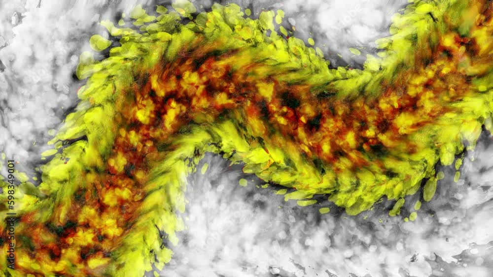 Flow animation, Abstract fluid animation, Seamless loop animation ...