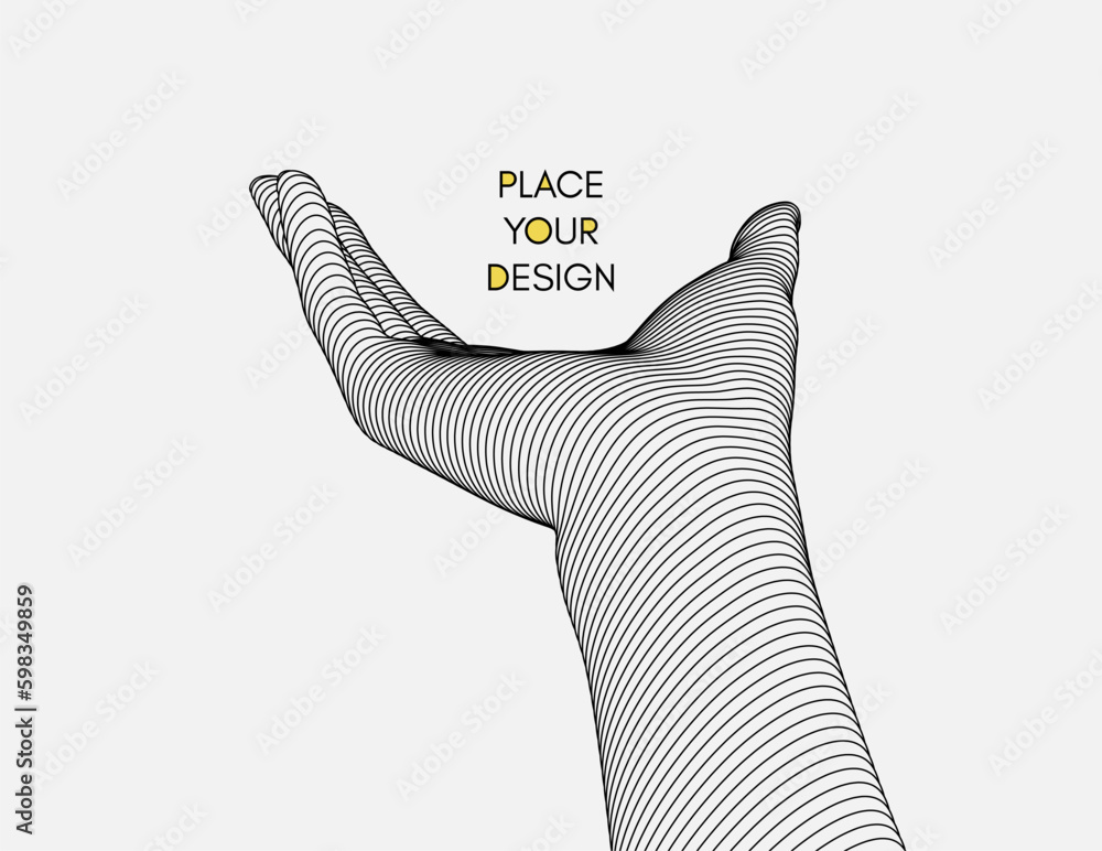 Extended male hand open and ready to help. Human arm giving. Connection ...