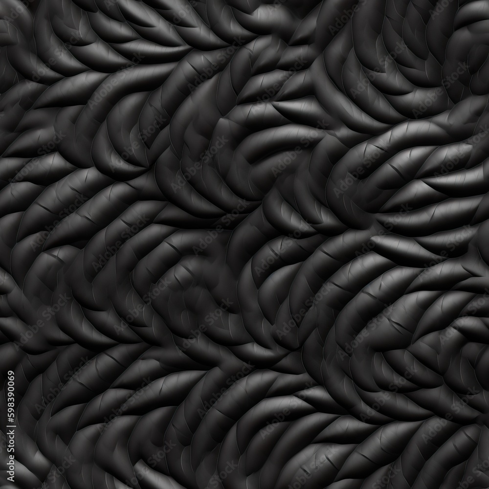 Get creative with this abstract black braided texture, crafted with an ...