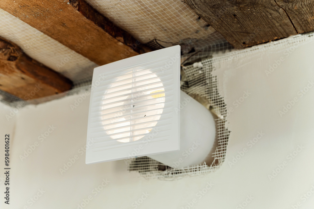 installation of ventilation during renovation.Home ventilation grille ...