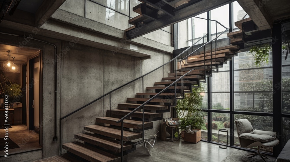 Modern luxury home interor, minimalistic design. AI generated Stock ...