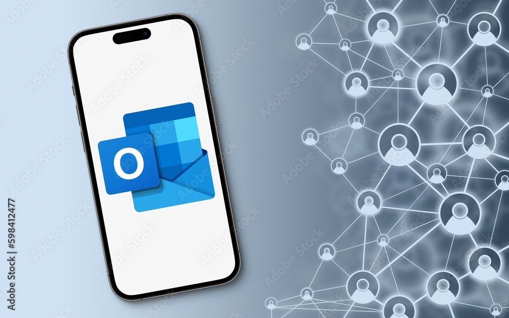 Microsoft Outlook Logo, email client, with functions as calendaring ...