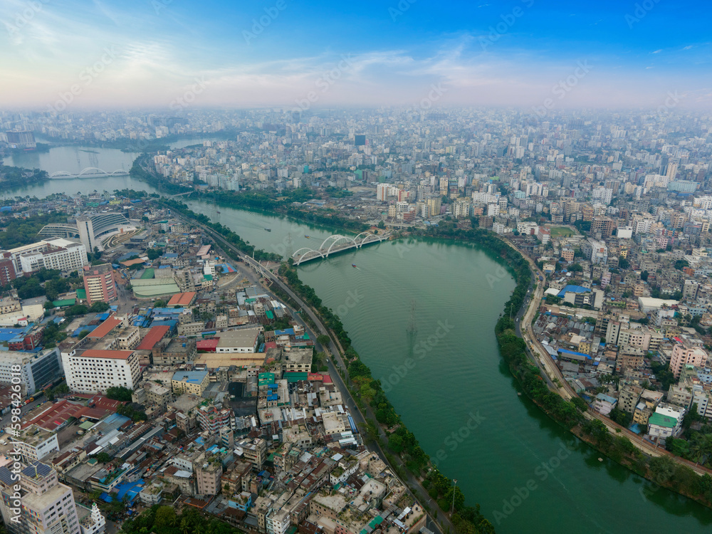 Aerial View Of Dhaka City Dhaka Cityscape Drone View Of Dhaka City